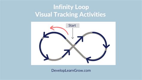 easy visual tracking activities using flashcards and the infinity loop