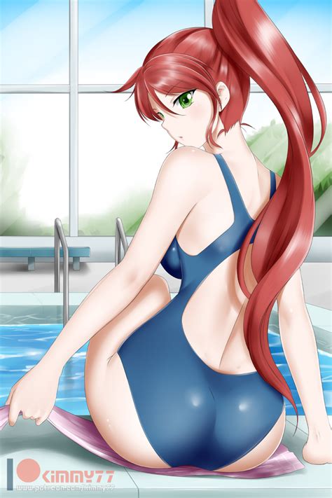 Rule 34 1girls Alfred Cullado Ass Back Female Female Only Green Eyes