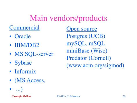 ppt carnegie mellon univ dept of computer science 15 415 database