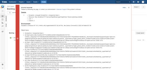 accessing jira software boards in browsers returns syntaxerror