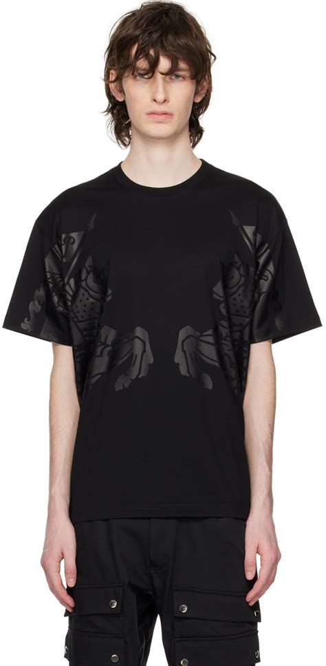 Burberry Black Ekd Print T Shirt Burberry