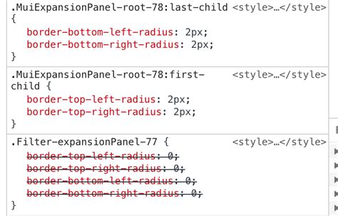css why is the muithemeprovider overriding a component style stack
