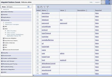 configuring jdbc connection in ibm websphere