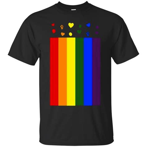 Gay Lgbt Pride Lesbian Flag Pocket Rainbow Unity T Shirt T Shirt Amyna
