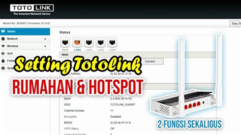 Cara Setting Totolink Ip Static Dan Hotspot Rumahan Dan Voucheran
