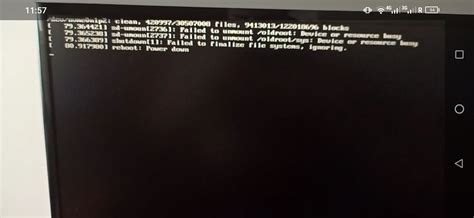 sd umount failed to unmount oldroot device or resource busy · issue