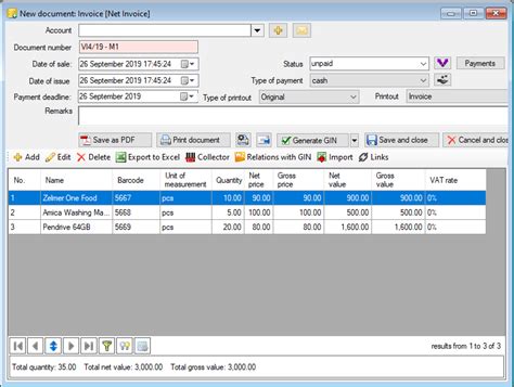 import of documents