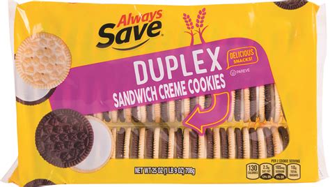 Duplex Sandwich Creme Cookies Always Save®