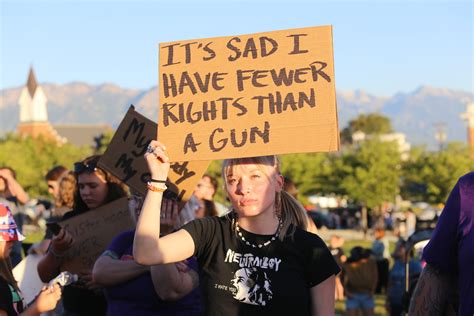 Protesters Rally In Salt Lake City After Roe V Wade Is Overturned