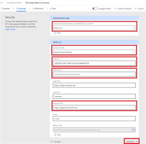 create a microsoft graph json batch custom connector for power automate