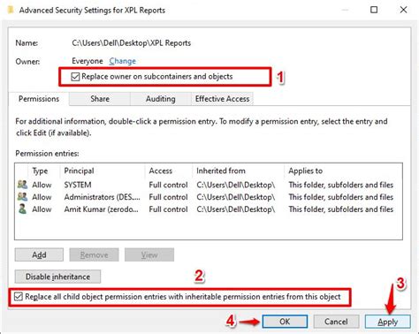 how to fix “failed to enumerate objects in the container access is
