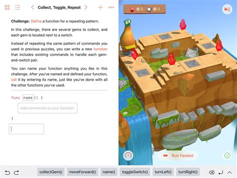 swift playgrounds collect toggle repeat in 10 basic commands or