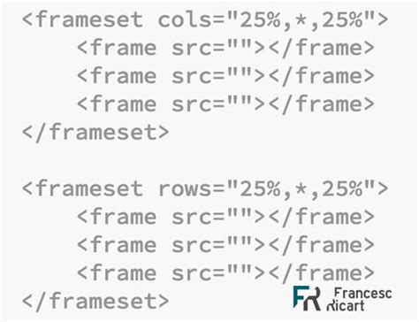 codigo para hacer un frame en html