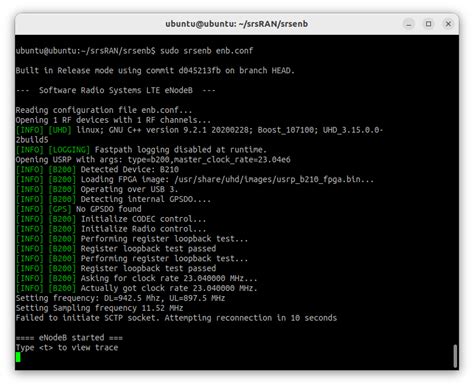 failed to initiate sctp socket attempting reconnection in 10 seconds