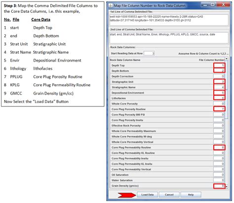 help pc load core data comma delimited file