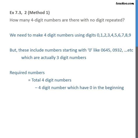 Ex 6 3 2 How Many 4 Digit Numbers Are There With No Permutation
