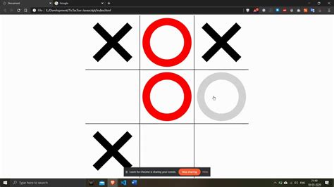 tic tac toe built using javascript and css3 youtube
