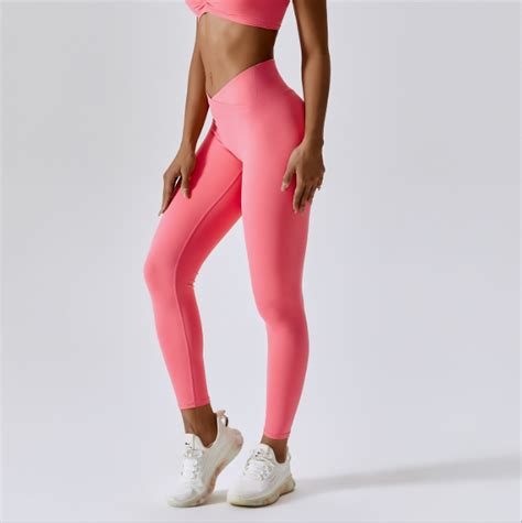 Cross Waist Scrunch Butt Sport Leggings Women Fitness Yoga Leggings For