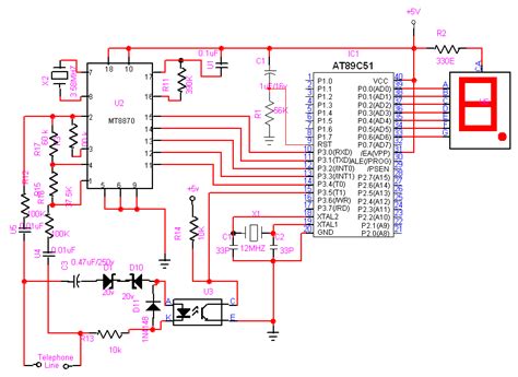 program for 8870 dtmf interfacing with 8051
