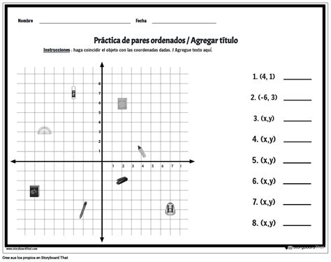 Coordenadas En El Plano Cartesiano