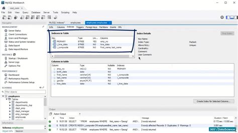 working with indexes in mysql 365 data science