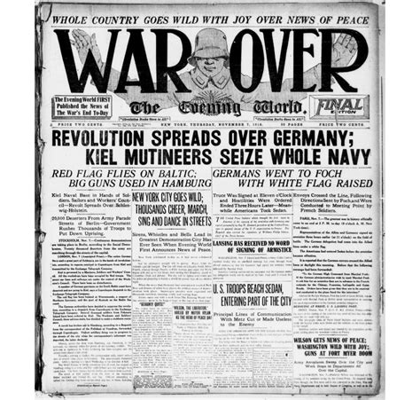 Headline From November 11th 1918