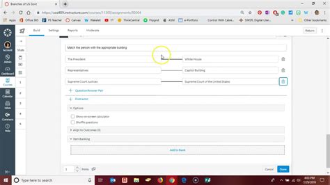 canvas new quizzes matching multiple choice and ordering youtube