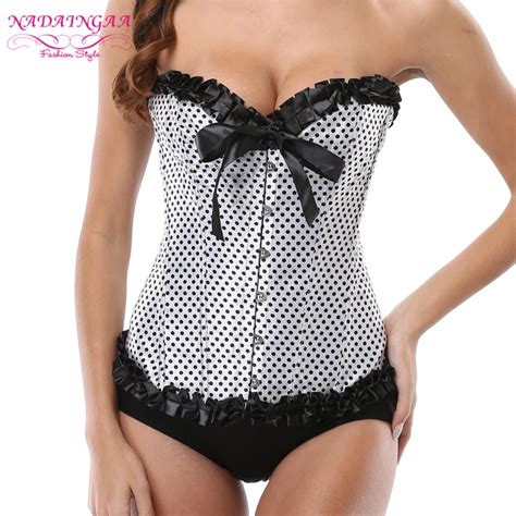 Sexy Lingerie Jacquard Lace Up Back Waist Trainer Corset Top Underwear