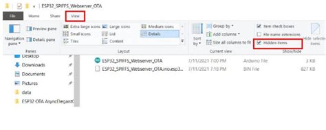 esp32 ota updates using asyncelegantota library and arduino ide