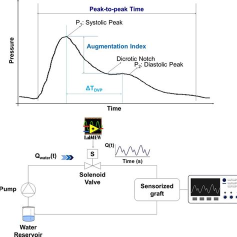pulse waveform signal and measurement set up a a typical shape of