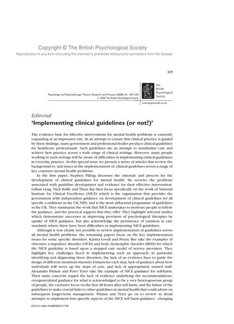 Pdf Implementing Clinical Guidelines Or Not Dokumen Tips