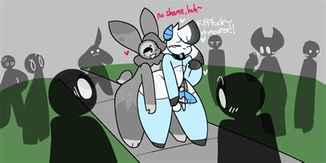 rule 34 ambiguous gender anthro ass balls big butt black hair blue