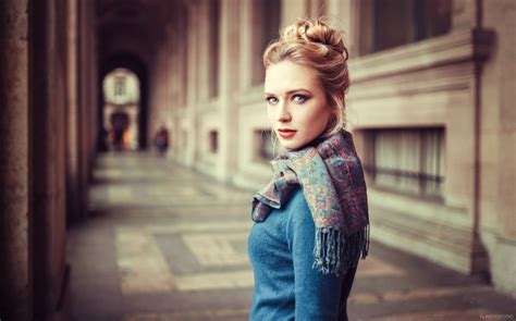 Blonde Women Lods Franck Face Eva Mikulski Portrait Hd Wallpaper