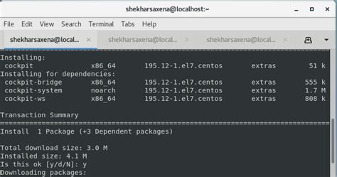 how to install cockpit on linux centos 7 geeksforgeeks