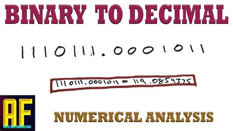 easiest method for converting binary numbers to decimal youtube