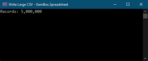 read and write csv fast and efficiently from c vb