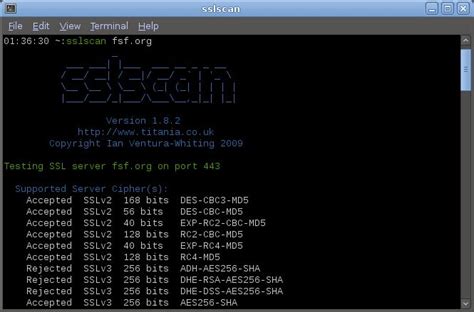 Установка sslscan в ubuntu linux mint debian