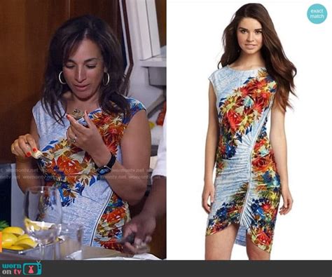 Wornontv Michelle Millers Floral Ruched Dress On Cbs Mornings