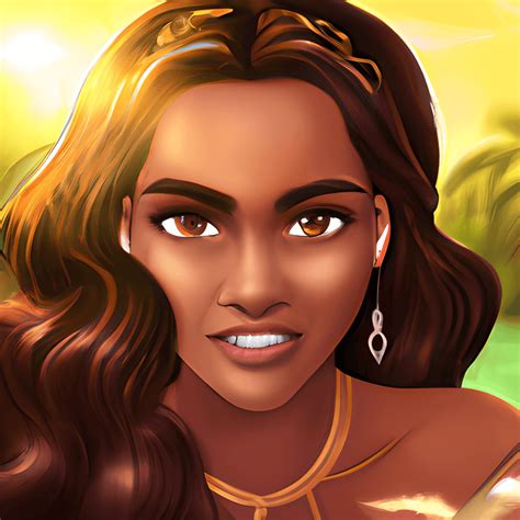 Beautiful Realistic 4k Dark Dark Brown Skin Melanin Girl Dressed As