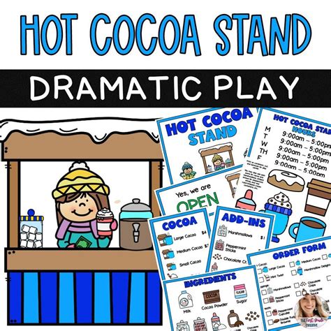 Hot Cocoa Stand Dramatic Play Center Pretend Play Elementary School