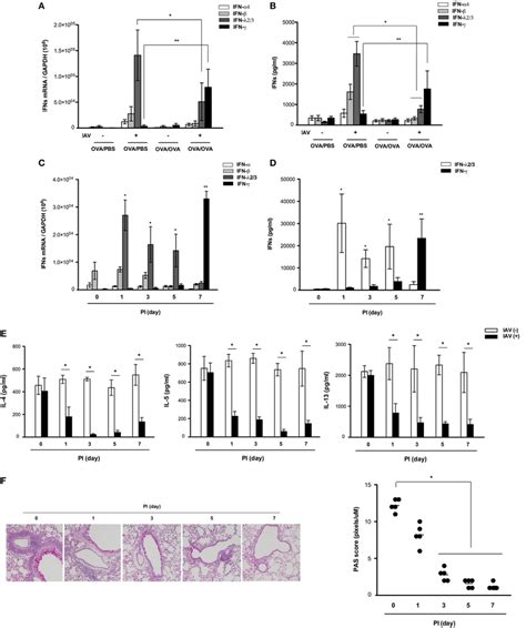 Expression And Secretion Of Various Interferons Ifns After