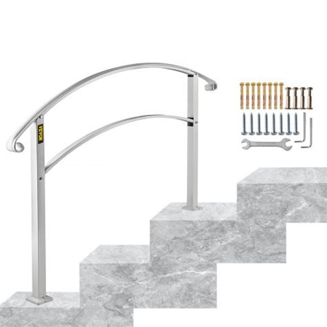 Vevor Handrails For Outdoor Steps Fit 1 Or 3 Steps Outdoor Stair