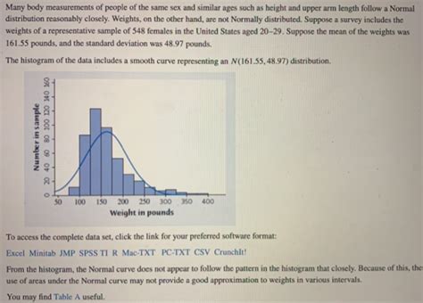 19 how to find body measurement using weight and height data body