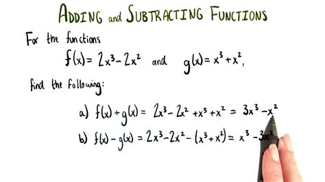 add and subtract functions college algebra youtube