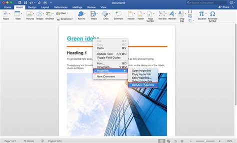 word document with hyperlinks to pdf