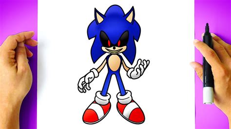 How To Draw Sonic Exe Youtube