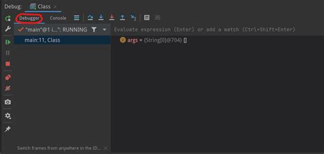 hi when i click the debug button the program didn t start and showed