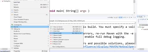 how to fix maven error no goals specified testingdocs
