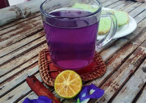 Resep Teh Telang Jahe Kayu Manis Oleh Dessy Kemalasari Cookpad