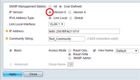 configure simple network management protocol snmp communities on a